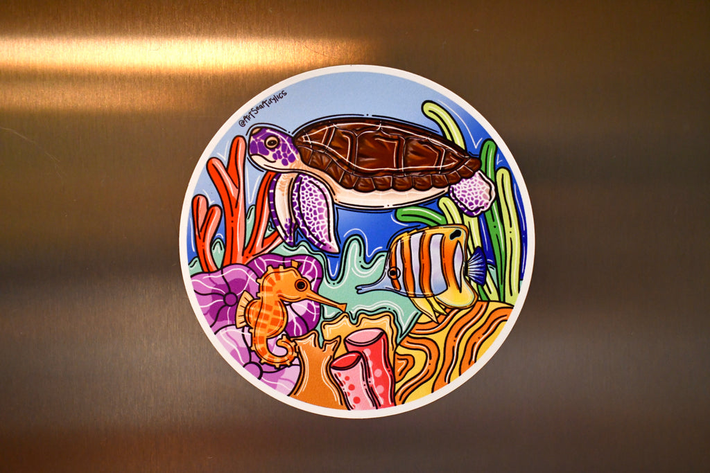 Coral Reef Magnet – ArtSea Acrylics